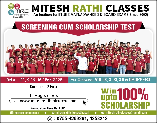 Mitesh Rathi Classes - Best IIT JEE coaching in Bhopal