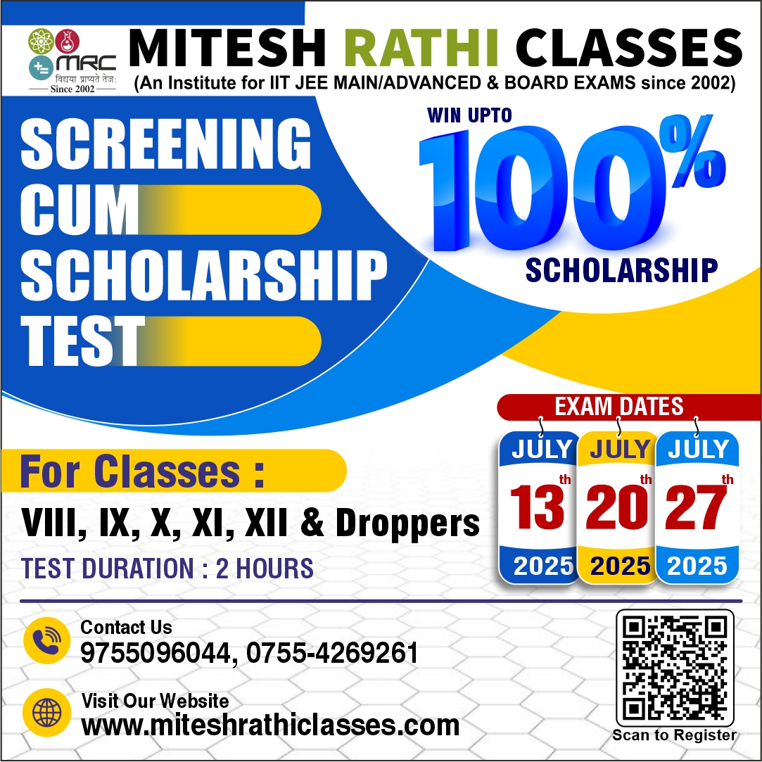 Mitesh Rathi Classes - Best IIT JEE coaching in Bhopal