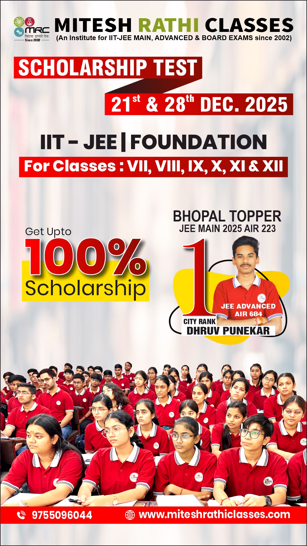 Mitesh Rathi Classes - Best IIT JEE coaching in Bhopal